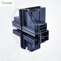 China Anodized Hidden Frame Curtain Wall Aluminum Profile 6063 Alloy AA15 15μm for sale