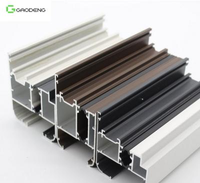 China Powder Coating Extrusion Aluminum Profile 6063 6061 for Doors Windows Custom for sale