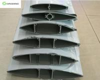 China High Strength Anodized Aluminum Louver Profile 6063 Alloy for Door Window Shutter Extrusion for sale