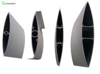 China High Strength Anodized Aluminum Louver Profile 6063 Alloy for Door Window Shutter Extrusion for sale