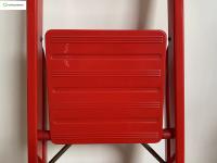 China Red 4 Steps  Aluminum Folding Ladder Using Hight 87 cm Max Load 150KG for sale