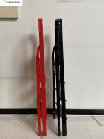 China Red 4 Steps  Aluminum Folding Ladder Using Hight 87 cm Max Load 150KG for sale