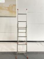 China 4+6 Step Aluminum Folding Ladder 1.3mm Thickness 150kg Capacity 5.7kg for sale