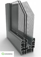 China Powder Coating Extrusion Aluminum Profiles 6063 50-80 Micron Great Feeling for sale
