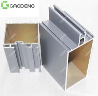 China Anodized Open Frame Curtain Wall Aluminum Profile 6063 T5 20 Micron Film for sale