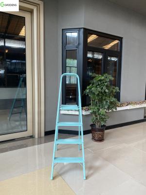 China 2.8ft 4 Steps Aluminium Heavy Duty Ladder 1.2mm Blue for sale