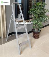 China Max load 150 KG  Aluminum Alloy Ladder Folding 4 Step Using Hight 87 CM for sale