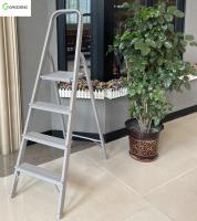 China Max load 150 KG  Aluminum Alloy Ladder Folding 4 Step Using Hight 87 CM for sale