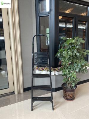 China Aluminum 4 Step Ladder 6063 87cm Height 120kg Capacity Folding Step Stool for sale