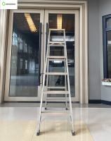 China 5 Step Folding Aluminum Ladder 1.7mm Thickness 150kg Load Capacity for sale