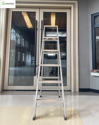 China 5 Step Folding Aluminum Ladder 1.7mm Thickness 150kg Load Capacity for sale