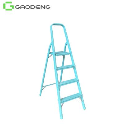 China Green 250mm Aluminum Folding Ladder 1.2mm Thickness 150kg Capacity EN131 for sale