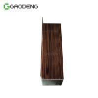 China Wood Grain Aluminum Profile Powder Coated 6063 Extrusion for Industrial Use for sale