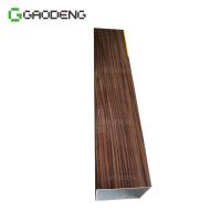 China Wood Grain Industrial Aluminum Profile T3-T8 Rectangular Extrusion 6063 Alloy for sale