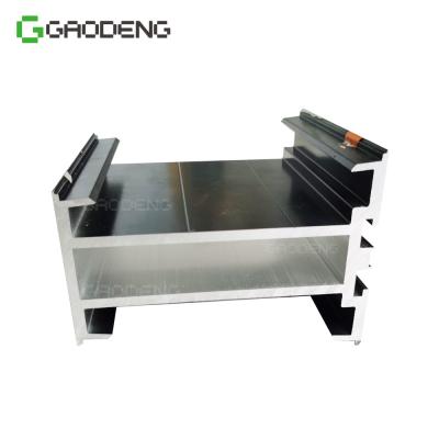 China Powder Coated Aluminium Construction Profiles Wood Grain Anodized for sale