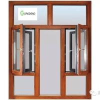 China Extrusion Aluminium Profile Doors And Windows Wood Grain for sale