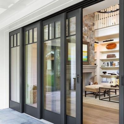 China White Commercial Aluminum Sliding Doors Office Three Track Corner for sale