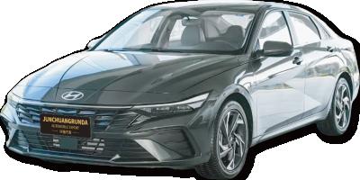 China Hyundai Elantra 2023 1.5L CVT GLX Elite Edition Gasoline Sedan 4720mm Length 5.55L Fuel for sale