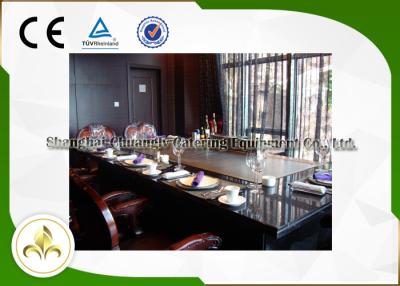 China Commercial / Residential Teppanyaki Grills Table With Exhaust & Purifier System for sale