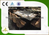 China 7 Seat Electric Induction Teppanyaki Grill Table Basic Configuration CE ISO9001 Certification for sale