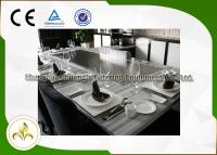 China Exhaust Purifier 8 Seat Teppanyaki Grill Table Japanese Restaurant Grill Table for sale