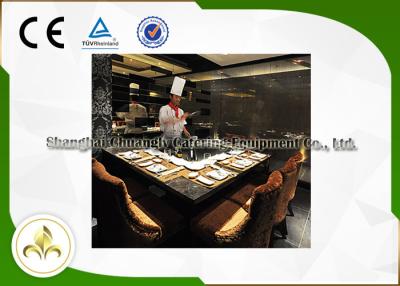 China Nine Seats Commercial Hibachi Grill , LPG / Pipeline Natural Gas Hibachi Grill for sale