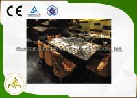 China Ten Seats LPG / Pipeline Natural Gas Teppanyaki Grill Table , Residential Hibachi Grill Table for sale