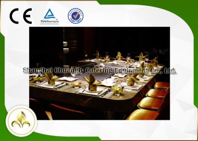 China 10 Seat Rectangle Electric / Induction Teppanyaki Grill Table With Ventilation / Precipitator for sale