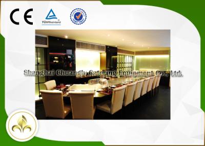 China Bridge Shape 13 Seats Outdoor Hibachi Gas Grill , Outdoor Teppanyaki Table for sale