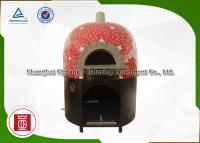China Residential / Industrial Italy Pizza Oven Round With Natural Lava Rock Base Plate for sale