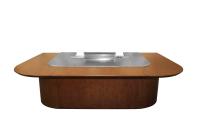 China Vaulted Electric Teppanyaki Grill / 304 stainless steel Teppanyaki Table for sale