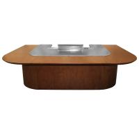 China Gas Japanese Commercial Restaurant Arch Teppanyaki Grill Table for sale