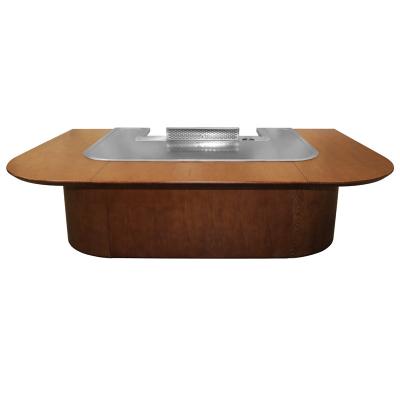 China Gas Japanese Commercial Restaurant Arch Teppanyaki Grill Table for sale