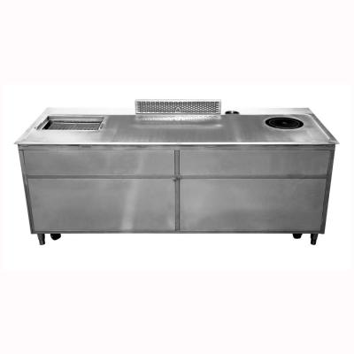 China hree-in-one Multi-function High Efficient Teppanyaki Grill Table for sale