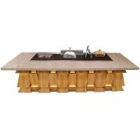 China 3 In 1 Multifunction Teppanyaki Grill Table For Soup BBQ for sale