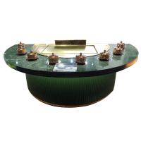 China Stainless Steel Semi Circle Teppanyaki Grill Table For Induction Industry for sale