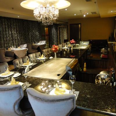 China 380V Stainless Steel Teppanyaki Grill Table for Restaurants for sale