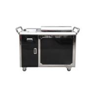 China GREENARK TO29 Stainless Steel Mobile Teppanyaki Grill Table Electromagnetic for sale