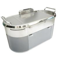 China GREENARK TO14 Stainless Steel Mobile Teppanyaki Grill Table 8KW for sale