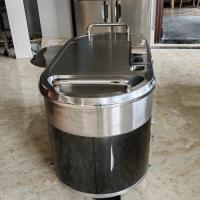 China GREENARK TO14 Stainless Steel 304 Mobile Teppanyaki Grill Table Gas for sale