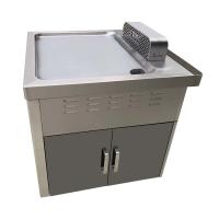 China TO36 Electromagnetic Stainless Steel Mobile Teppanyaki Grill Table-Single Furnace for sale