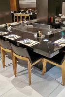 China 7 Seats Induction Heating Electric Teppanyaki Table Grill Stainless Steel and Alloy Steel for sale