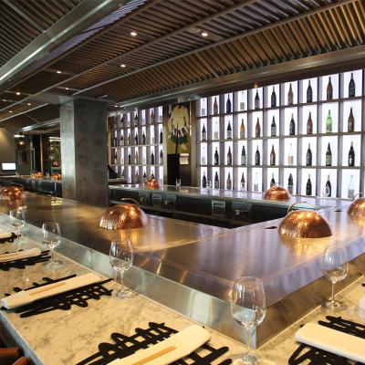 China Custom Stainless Steel Teppanyaki Grill Table 1200x850mm for sale