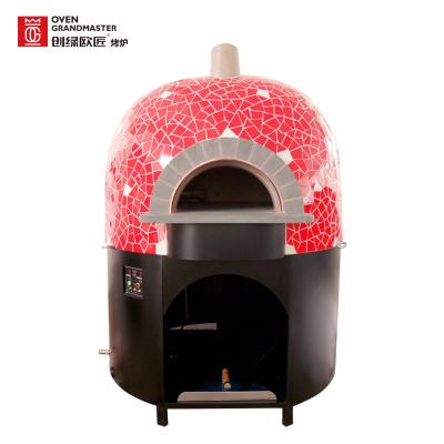 China Lava Rock Italy Pizza Oven Gas Heating Round or Square Top Outdoor Use for sale