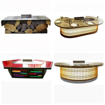 China Premium Quality Freestanding Gas Teppanyaki Grill Flat Grill Surface Temperature Range 50-300C for sale