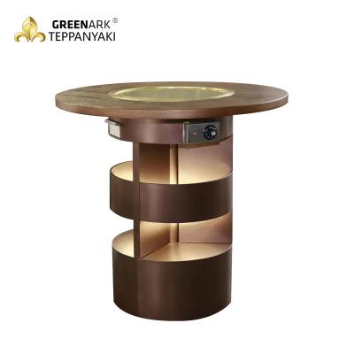 China Small Electric Copper Teppanyaki Grill Table 220V 3KW for sale