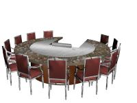China 12 Seats Stainless Steel Circle Shape Circle Shape Japanese Teppanyaki Table for sale