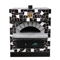 China High Temperature And Fire Resistant Pottery Rectangle Lava Rock Gas Heating Italian Pizza Oven for sale