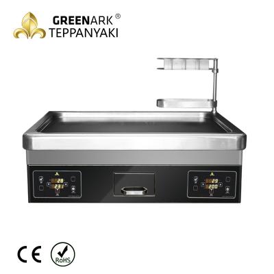 China GREENARK Countertop Induction Double Zones Teppanyaki Griddle for sale