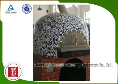 China Indoor Napoli Italy Pizza Oven Natural Lava Rock Gas Heating Round Top for sale